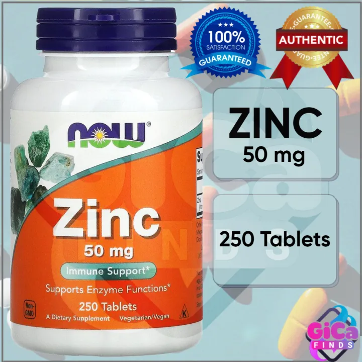 Now Foods Zinc 50mg 250 Tablets | Lazada PH