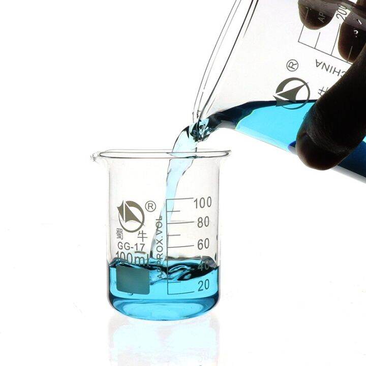 Lab Beaker Set Low Form Glass Beaker Chemistry Lab Borosilicate Beaker Chemical Laboratory ...