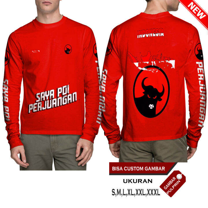 Baju Kaos Partai Pdi Perjuangan Pemilu 2024 Pilpres Kpu Indonesia