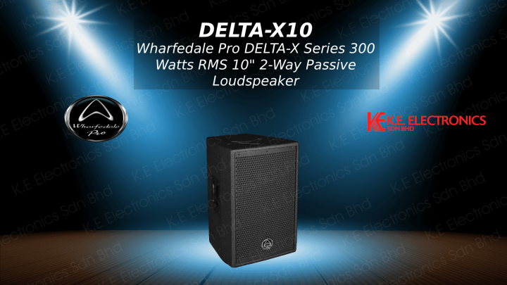 Wharfedale Pro Delta-X Series DELTA-X10 300 Watts RMS 10" 2-Way Passive Loudspeaker | Lazada