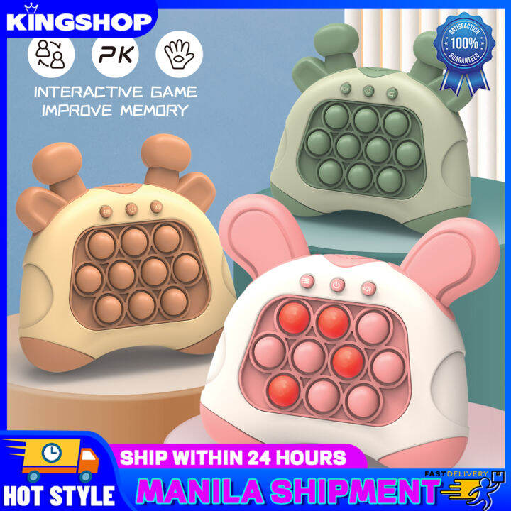 Quick Push Game Console Pop It Game Machine Educational Toys Children's ...