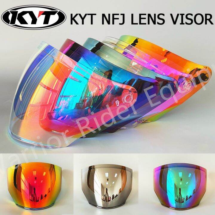 หมวกนิรภัย KYT VISOR ชิวหน้าเเต่งหมวกกันน็อค KYT รุ่น NFJ หมวกกันน็อค ...