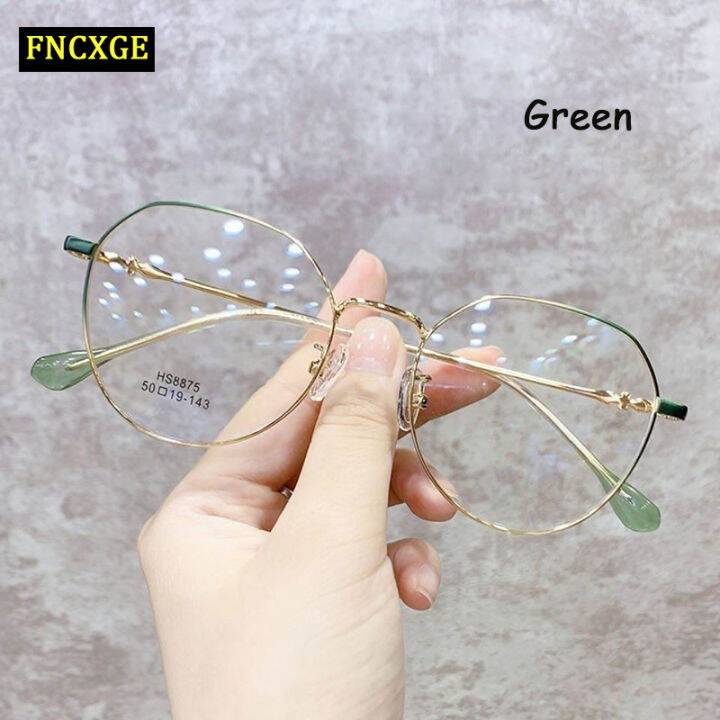 FNCXGE แว่นตา แบบสายตาสั้น สไตล์เกาหลี สําหรับผู้หญิง แว่นสายตาแว่นสายตาผู้หญิง -100~-400 ...