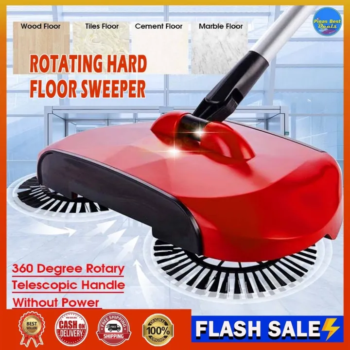 Original Rotating Hard Floor Sweeper Sweeper Cleaner Vacuum Mop Mop ...
