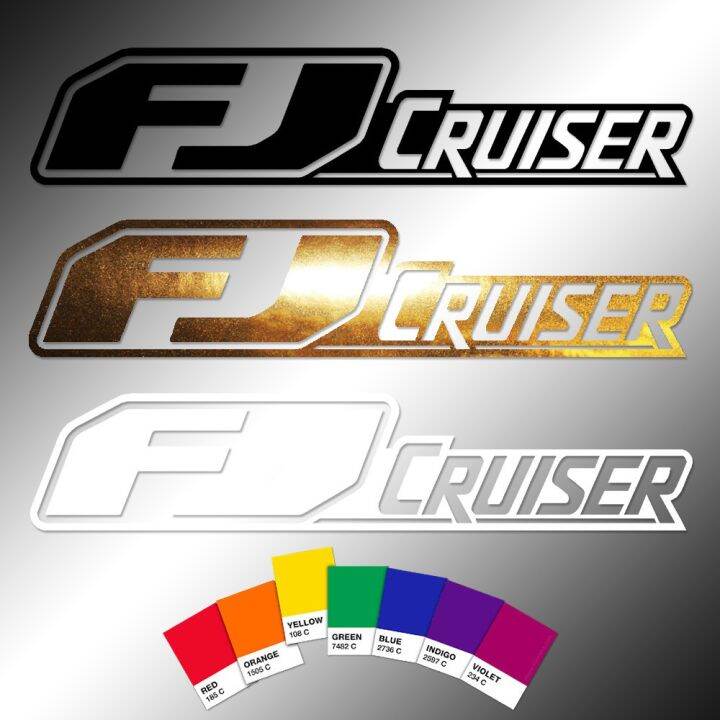 Sticker | (1) Toyota FJ Cruiser Logo | Weather Proof Die-cut Decal | 6 ...