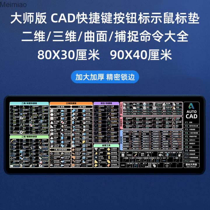 CAD shortcut key mouse pad CAD shortcut key full thickness CAD full ...