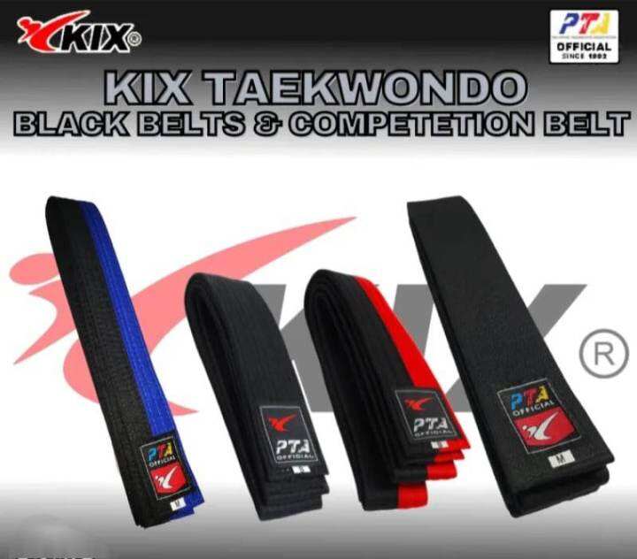 KIX TAEKWONDO BLACK BELTS AND COMPETITION BELTS | Lazada PH