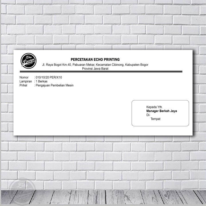 Cetak Amplop Kop Surat / Cetak amplop nama undangan | Lazada Indonesia