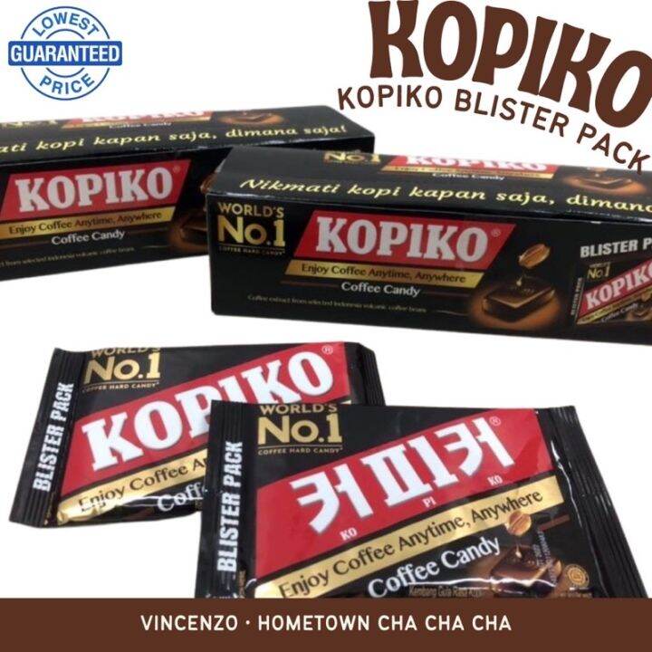 KOPIKO Coffee Candy Blister Pack from Netflix Korean Drama VINCENZO HOMETOWN CHACHACHA YUMI'S ...