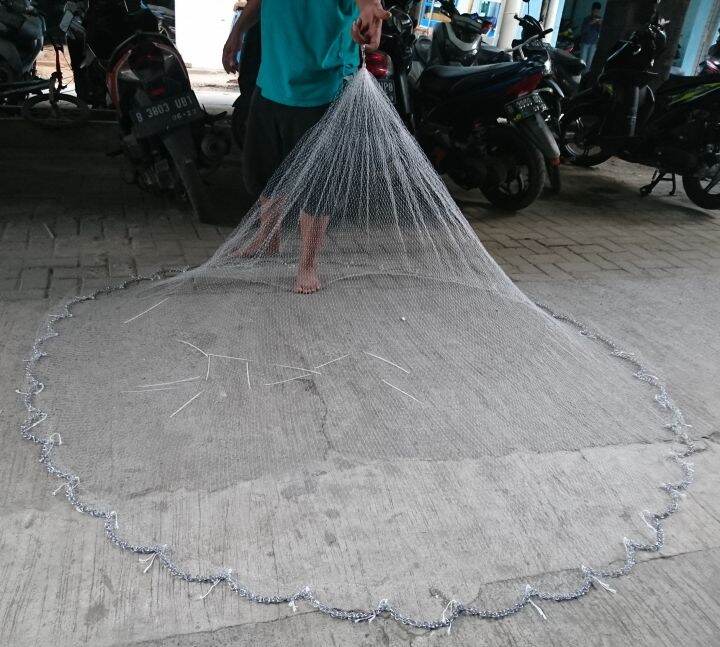 Jala Lempar 5 feet senar full tebar / 1,5 meter untuk udang dan ikan ...