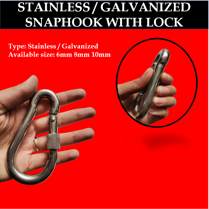 Toyu Stainless 304 & Galvanized Snap Hook with Lock and without lock ...