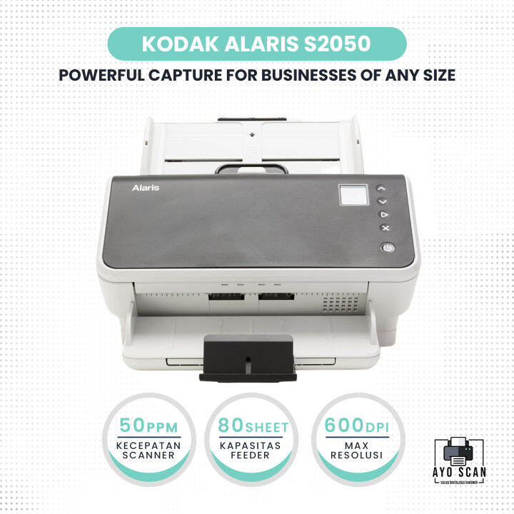 Scanner Kodak S2050 ADF Duplex - 50ppm - A4 / Legal / Folio / F4 ...