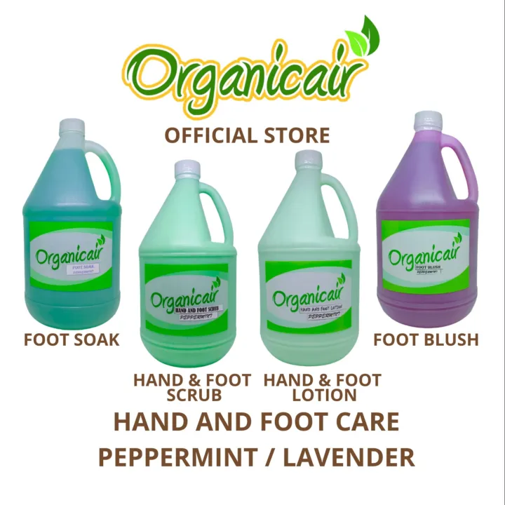 ORGANICAIR FOOT CARE GALLON SET (w/ free FOOT BLUSH) | Lazada PH