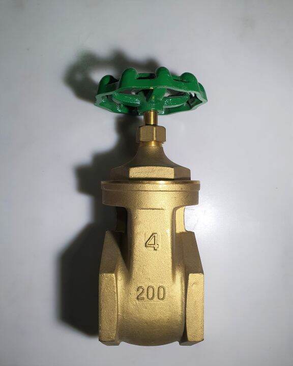 SANWA ประตูน้ำทองเหลือง ซันวา 4 นิ้ว Brass gate valve | Lazada.co.th