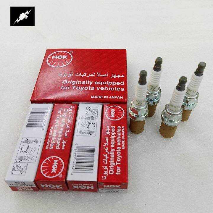 NGK Spark Plug Toyota Vios / Corolla Altis / Yaris BKR5EYA-11 4194 (4 ...