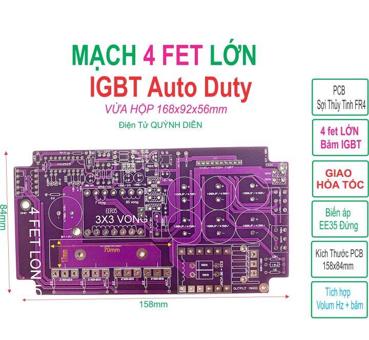 PCB bo mạch kích đ iện 4 fet LỚN băm IGBT Auto Duty - Linh Kiện Điện Tử ...