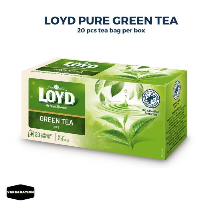 Loyd Green Tea Pure Natural 20 Bags 30 G Box | Lazada PH