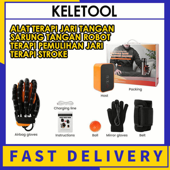 Alat terapi jari tangan Sarung Tangan Robot Pelatih Rehabilitasi Jari ...