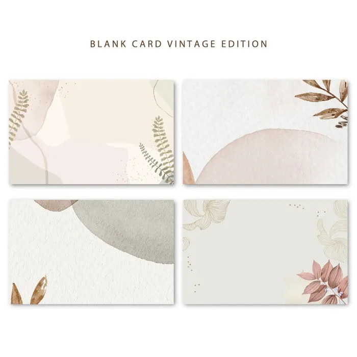 1 PCS KARTU UCAPAN KOSONG BLANK CARD HANG TAG GREETING CARDS VINTAGE ...