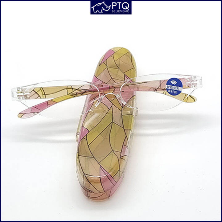 PTQ แว่นตาอ่านหนังสือกันแสงสีฟ้าสไตล์ญี่ปุ่นสำหรับผู้ชายและผู้หญิงที่มี ...