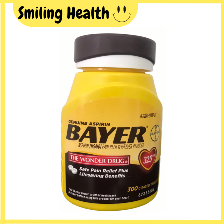 Bayer Genuine Plus Lifesaving Benefits 325 mG (300 Coated Tablets ...