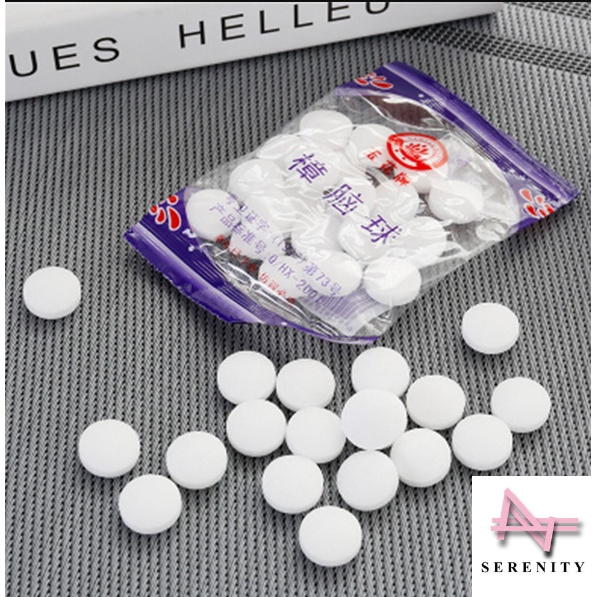 SERENITY Moth-proofing Natural Camphor Ball Wardrobe Odor Removal ...