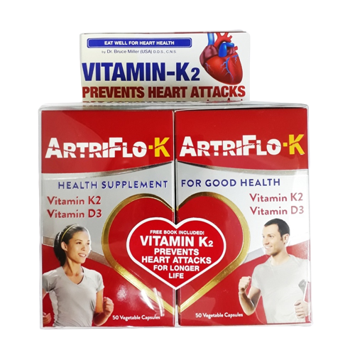 [Free Gift + Twin Pack] Live-Well ArtriFlo-K Vitamin K2 & Vitamin D3 ...