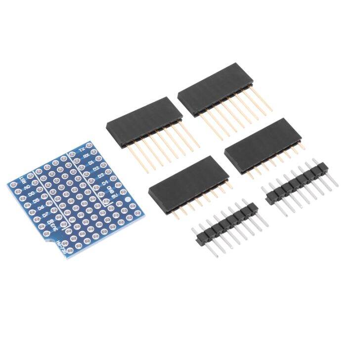 Protoboard Shield For Wemos D1 Mini Double Sided Perf Board Compatible ...