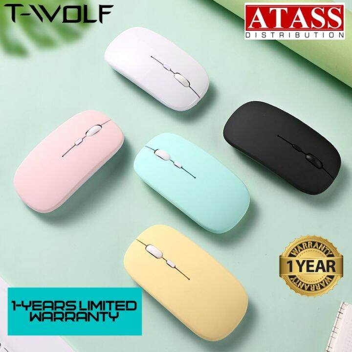 T-WOLF M12 WIRELESS Bluetooth MOUSE Slim Mouse For Android Tablet ...