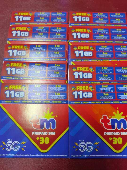 TOUCH MOBILE SIM/ SET OF 30 PCS. / | Lazada PH