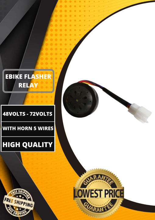 Electric bike relay 48v - 60v with horn 5 wire | Lazada PH