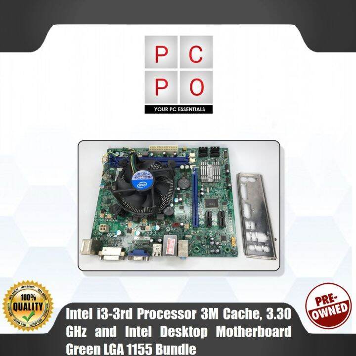 Intel i3-3rd Processor 3M Cache, 3.30 GHz and Intel Desktop Motherboard ...