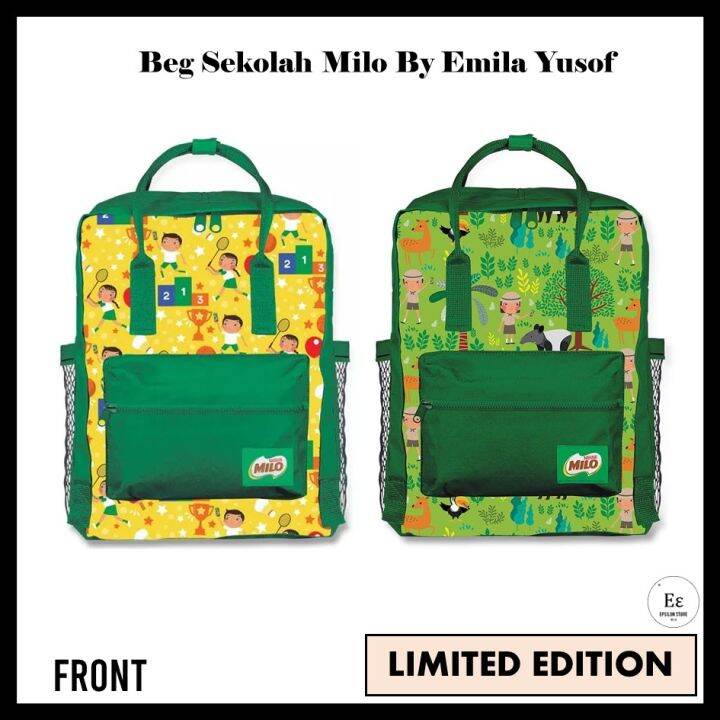 [Limited Edition] Nestle Milo Bag Beg Sekolah Milo By Emila Yusof | Lazada