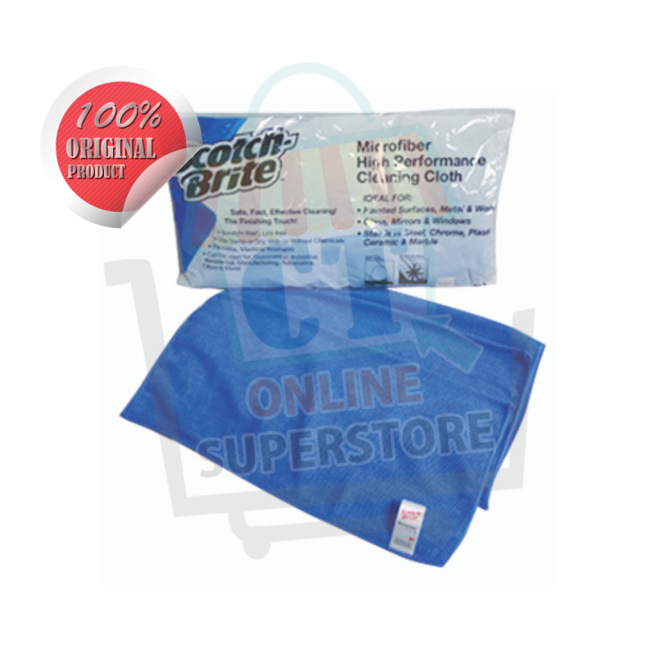3M ScotchBrite High Performance Microfiber Cloth 36cmx36cm 10pcs/pk ...
