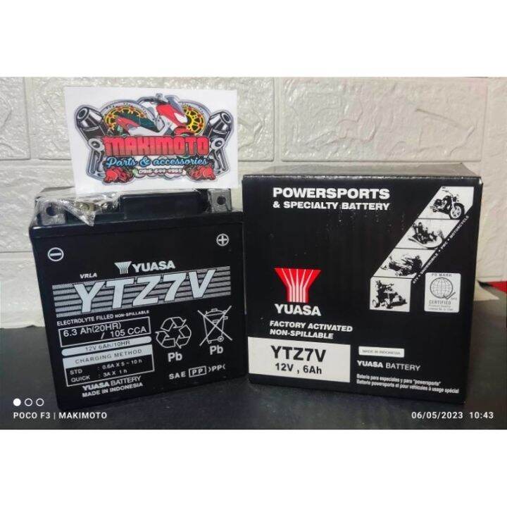 YTZ7V YUASA ORIGINAL BATTERY FOR NMAX V1 AEROX V1/V2/ PCX 150 ...