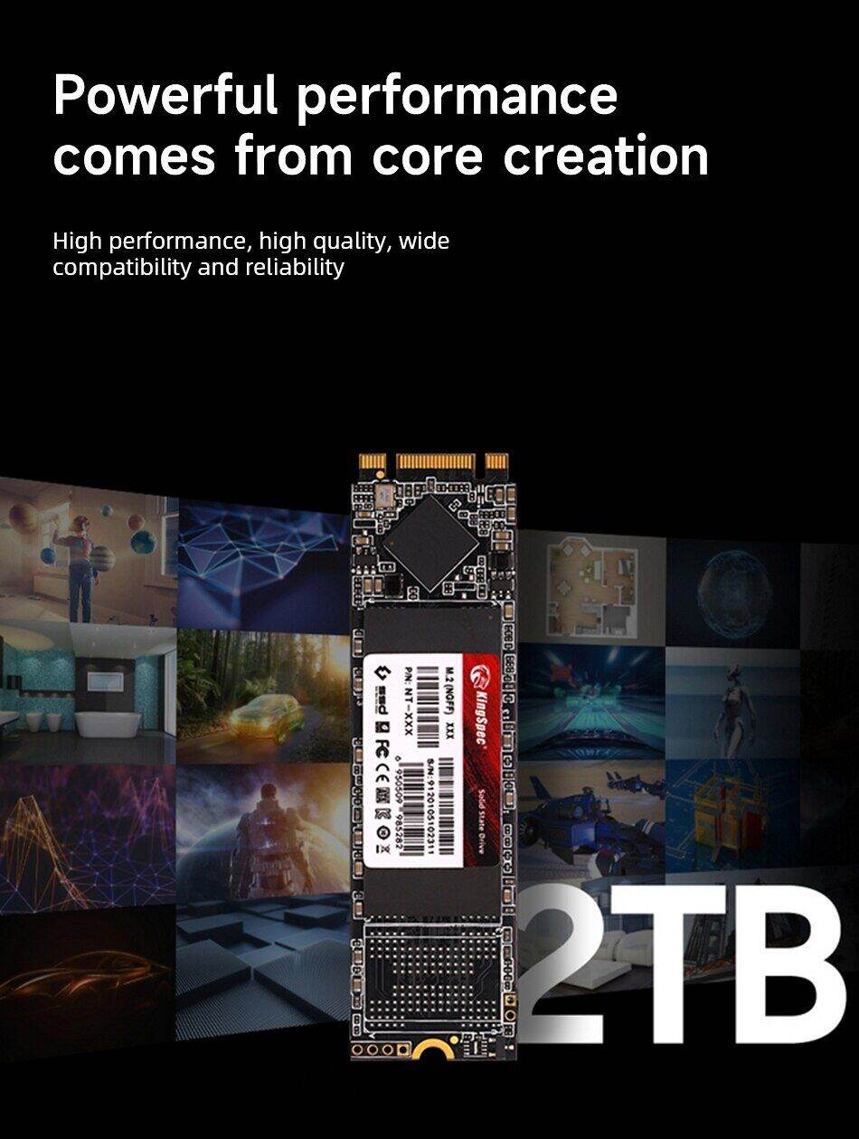 Kingspec M.2 SSD NGFF 128GB 256GB 512Gb 1TB 2TB SATA เอสเอสดี M2 SSD SATA3โซลิดสเตทไดรฟ์ภายใน6Gb ...