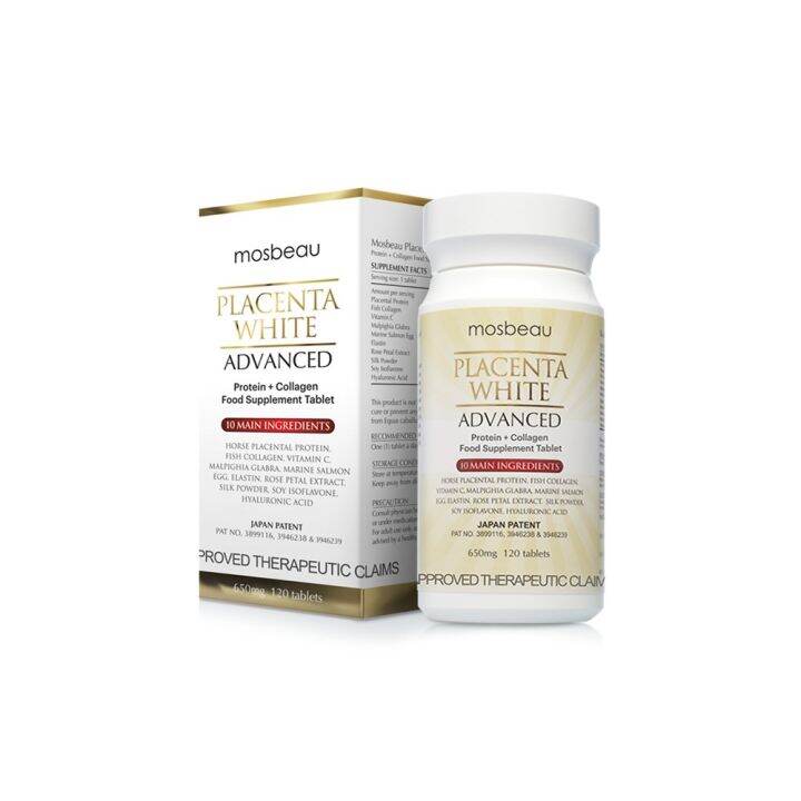 Placenta White Advanced Supplement (120 tablets 650mg) | Lazada PH