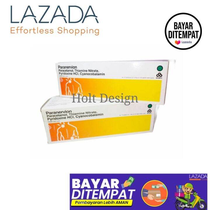 Paranervion kaplet obat dan vitamin Pegal linu - HOLT DESIGN | Lazada ...