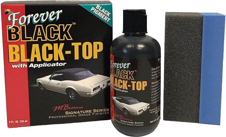 Forever Black Black-Top Gel with Applicator - Black Convertible Top Dye ...