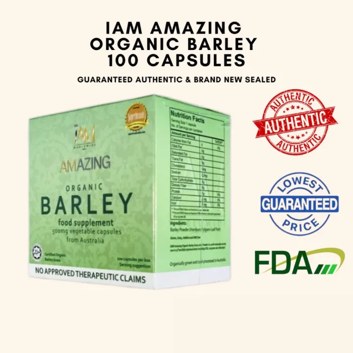 ( Glory store ) 1Box IAM Amazing Pure Organic Barley Capsules | Lazada PH