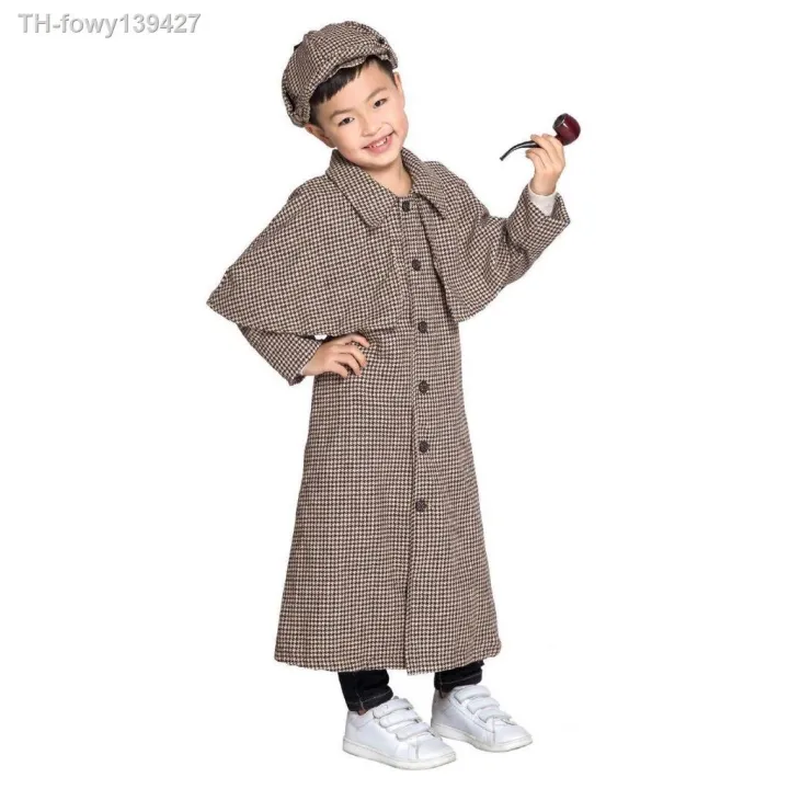 Kids Holmes Costumes Halloween Detective Career Day Outfit Party Formal ...