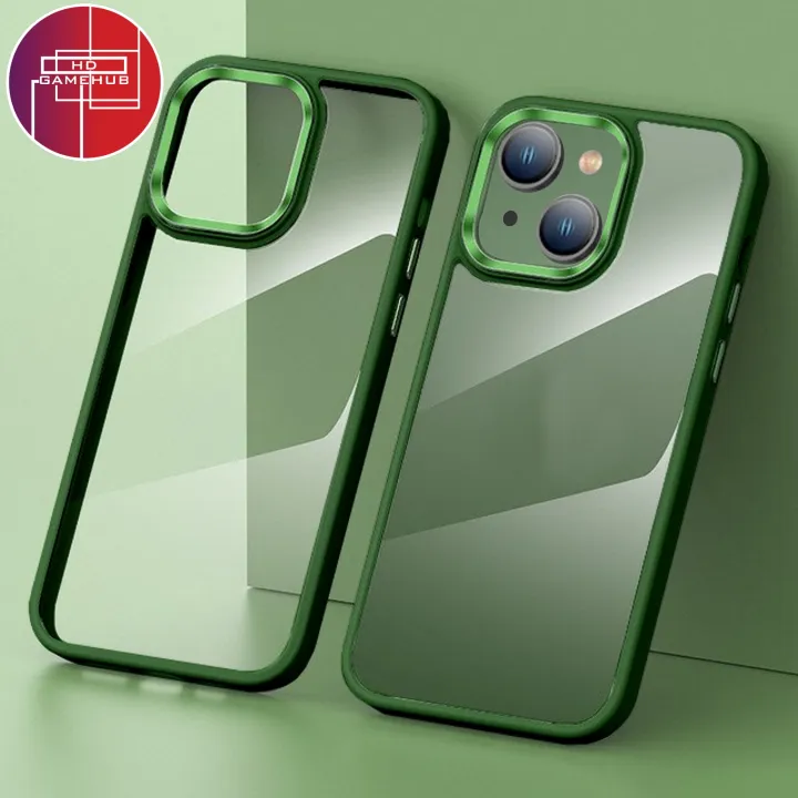 iPhone 14 Ultra Clear Bumper Shockproof Case (Midnight Green) | Lazada PH