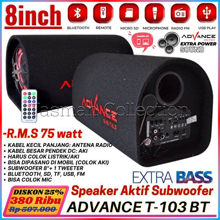 Speaker Bluetooth Aktif Portable Advance T103BT Subwoofer Karaoke Radio / Speaker ADVANCE T ...