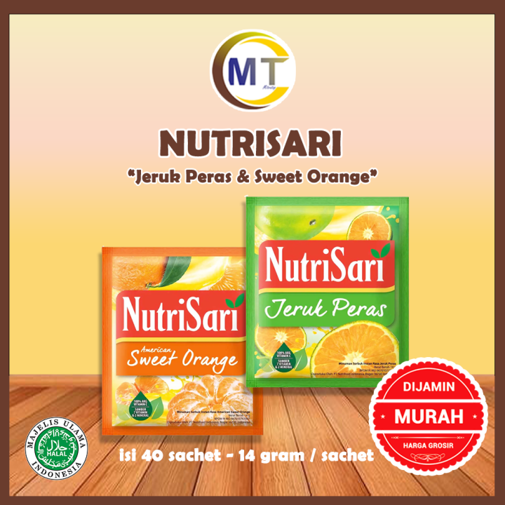 Nutrisari Sachet 1 Pack Lebih Murah | Nutrisari American Sweet Orange | Nutrisari Jeruk Peras ...
