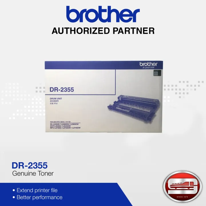 Brother DR-2355 Drum Laser Toner for HL-L2365DW, DCP-L2540DW, MFC ...