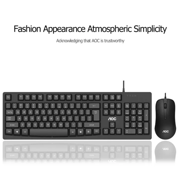 logitech the mouse USB wired gaming keyboard and mouse set ergonomic ...