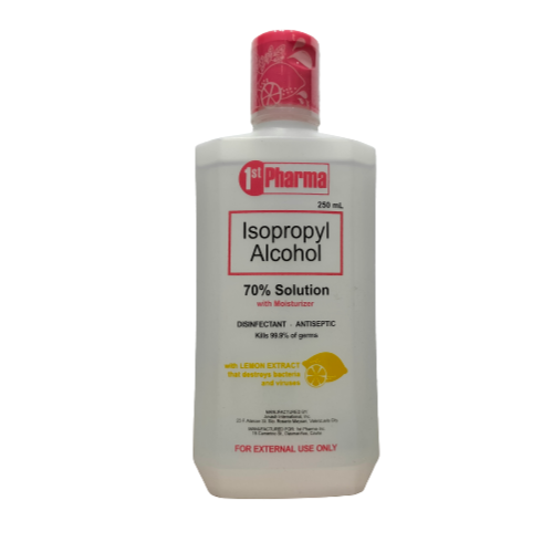 1st Pharma 70% Isopropyl Alcohol Lemon 250ml | Lazada PH