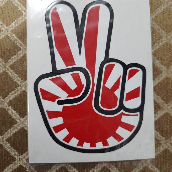 JDM Peace Sign car sticker | Lazada PH
