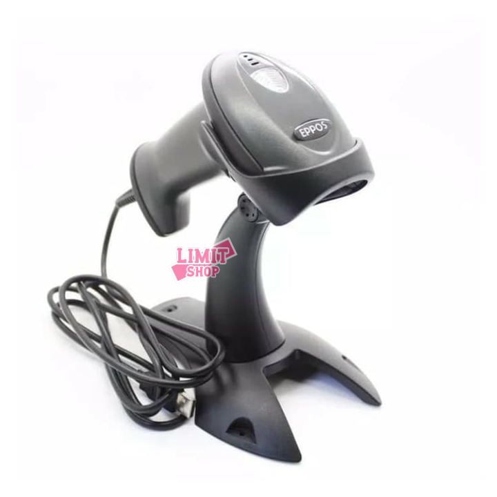 EPPOS EP1808A Barcode Scanner Laser Auto Scan USB with Stand | Lazada ...