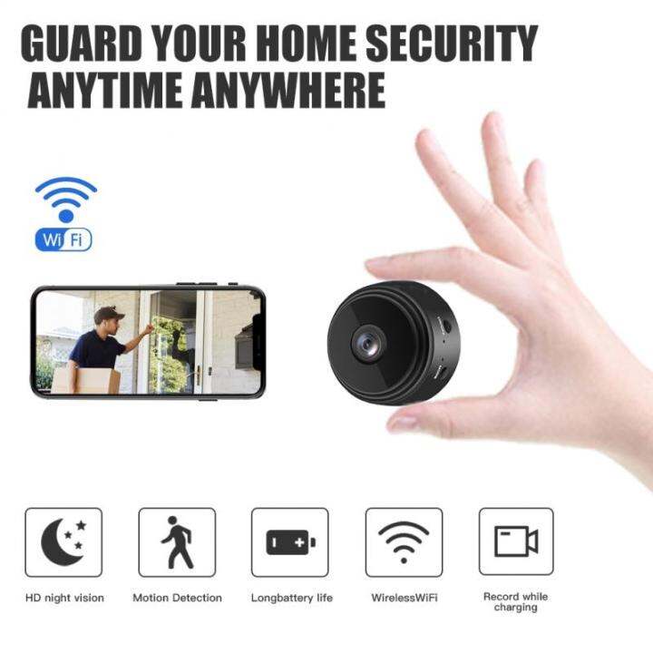 【COD】A9 Wireless CCTV Mini WIFI Infrared Light Night Vision Vision ...